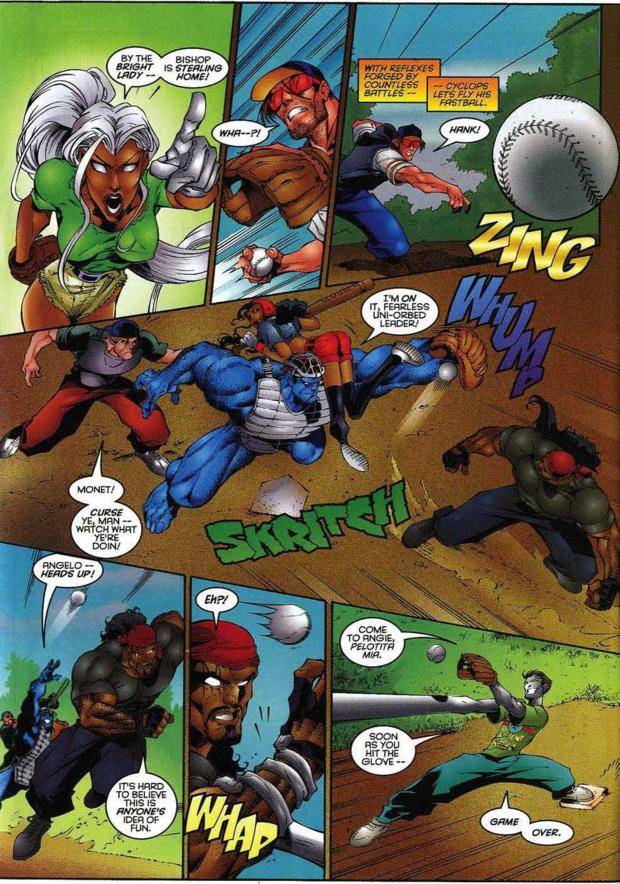 Drawing Crazy Patterns - CLAREMONTISM: The X-Men Playing Baseball
