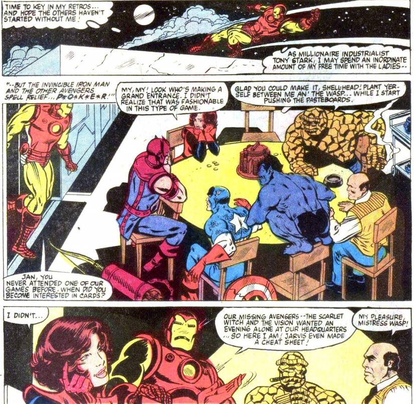 Drawing Crazy Patterns - The Thing's Floating Superhero Poker Game