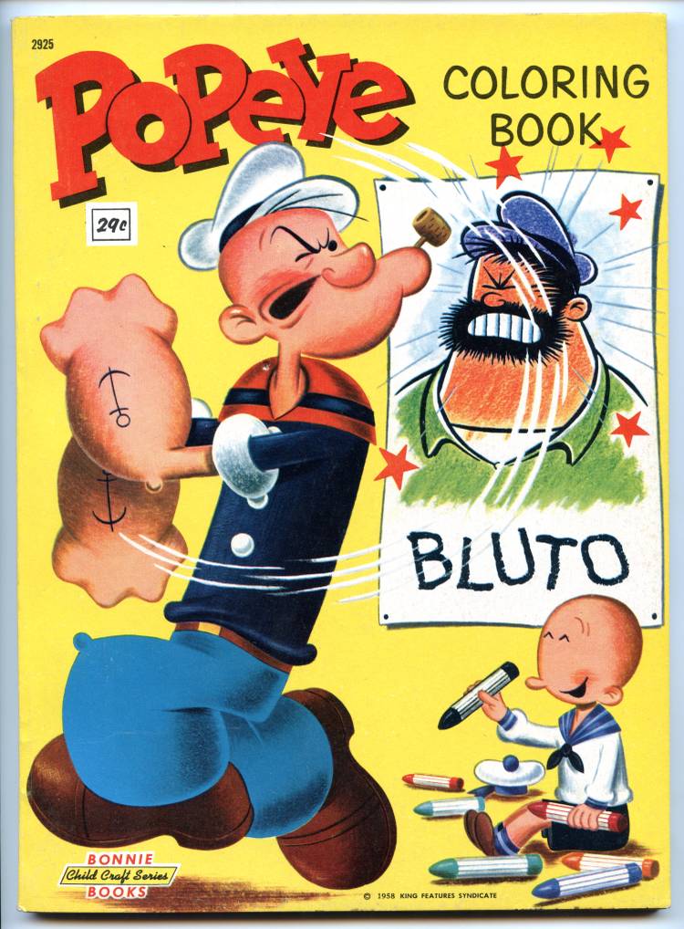 popeye coloring book