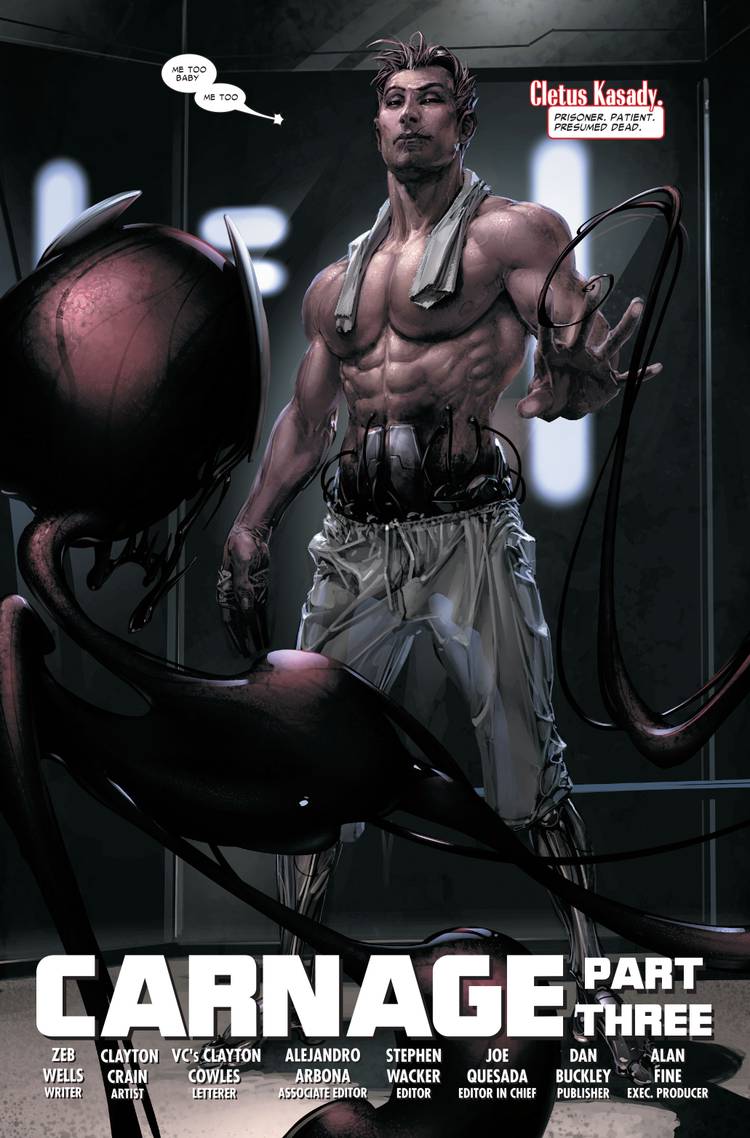 Abandoned Love: Weren't Carnage's Legs Torn Off?