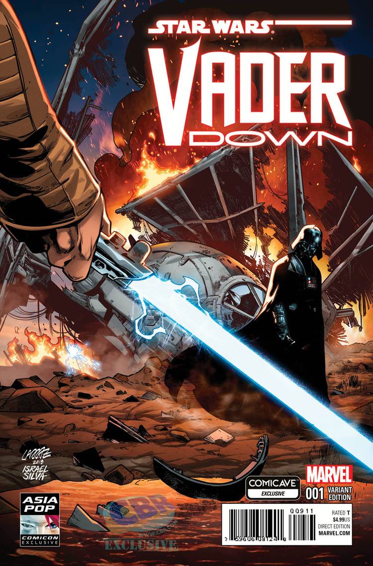 EXCLUSIVE: The Sith Lord Rises in These "Vader Down" Variant Covers