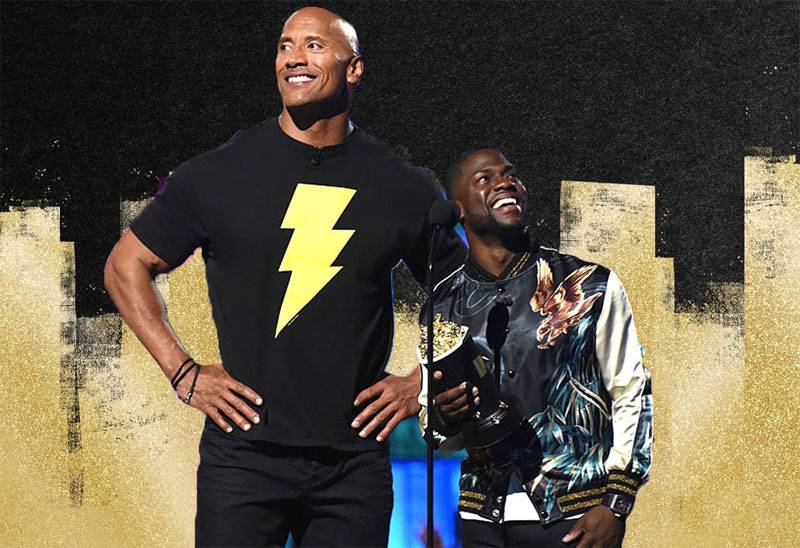 The Rock Promotes His "Shazam" Role on MTV Movie Awards