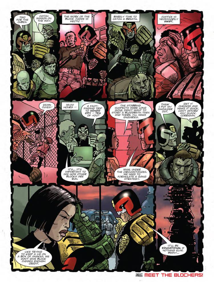 John Wagner Promotes Dredd to "Block Judge"