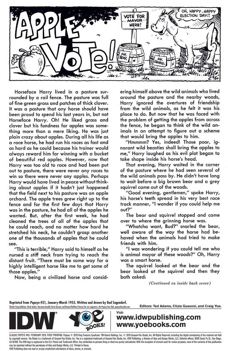 Popeye Classics #31