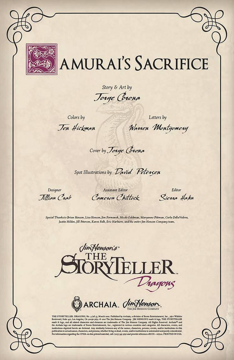 Jim Henson's The Storyteller: Dragons #4