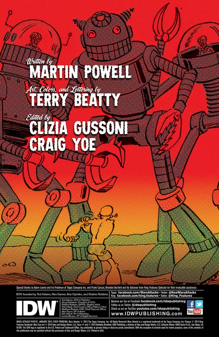 Mars Attacks Popeye #1