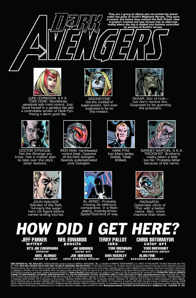 Dark Avengers #185