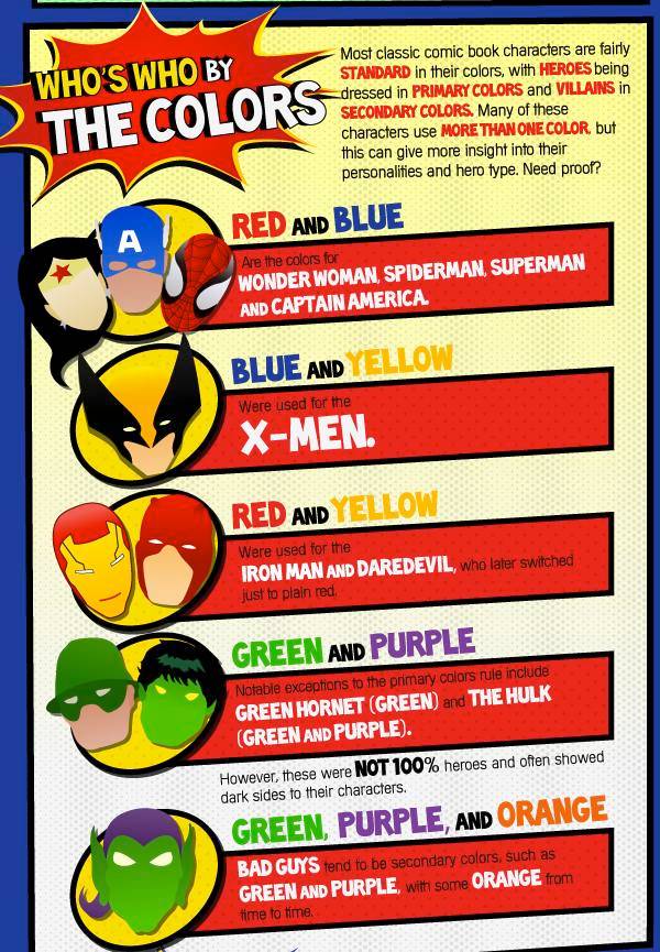 super hero colours