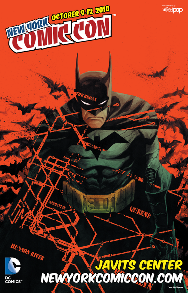 Batman takes Manhattan in New York Comic Con poster
