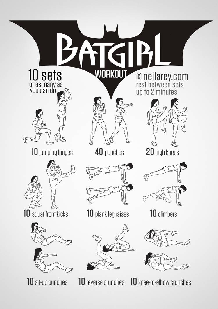 How to work out, the comic book way