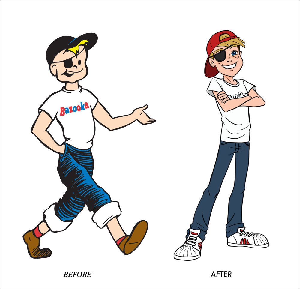 Bazooka Joe debuts a new look (don't worry, he kept the eye patch)