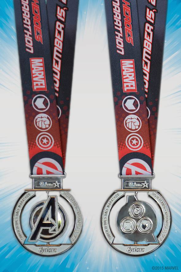 The race is on for these Avengers Super Heroes Half Marathon medals