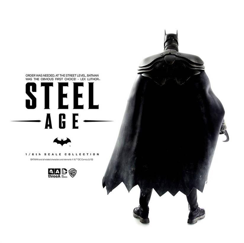 It'll take an iron will to resist 3A's Steel Age Batman figure