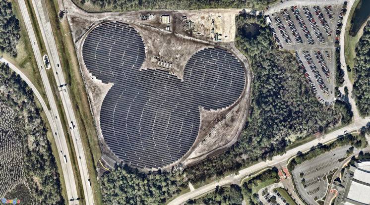 Disney World's new solar farm is shaped like Mickey, of course
