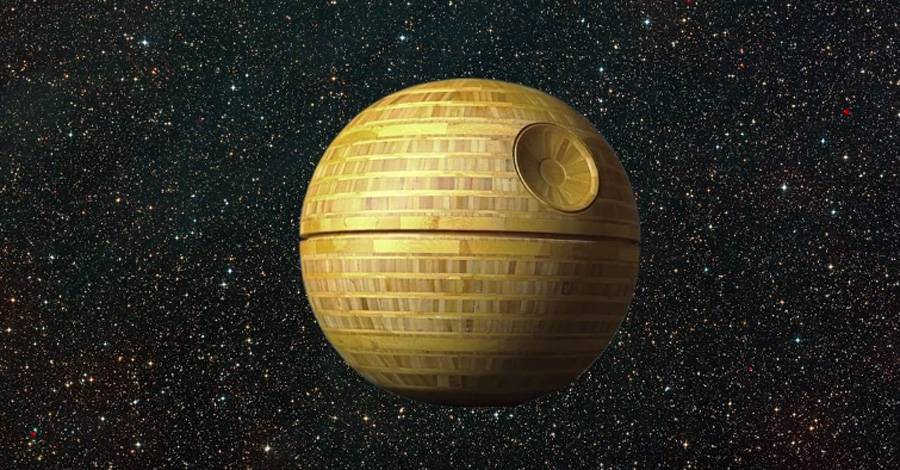 This gorgeous Death Star is the ultimate wooden weapon