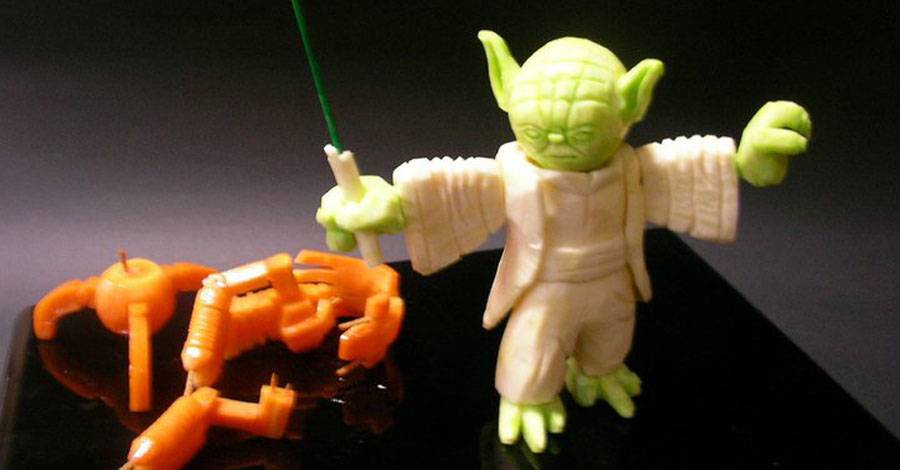These 'Star Wars' vegetable carvings are too amazing to eat