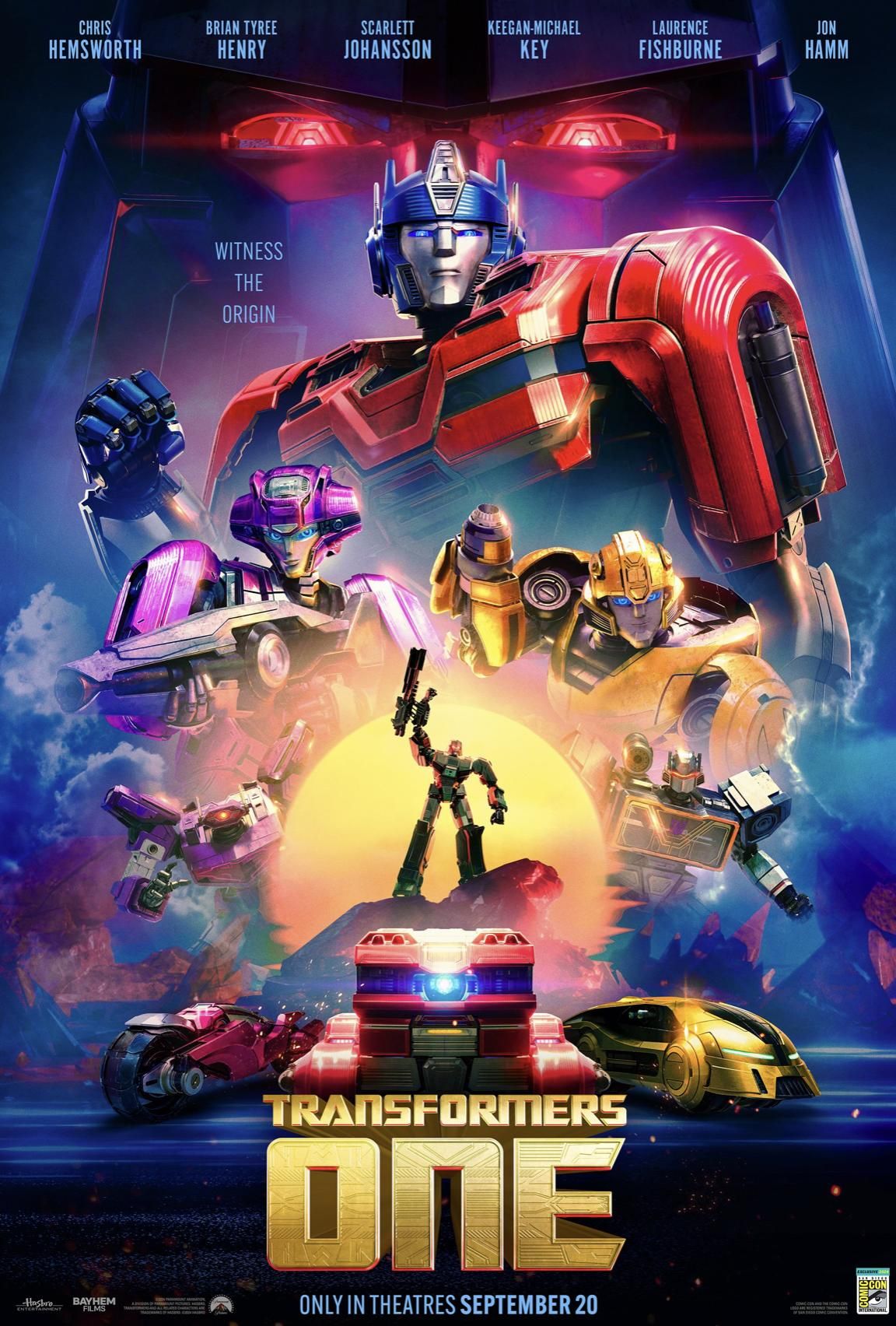 Transformers One 2024 CBR