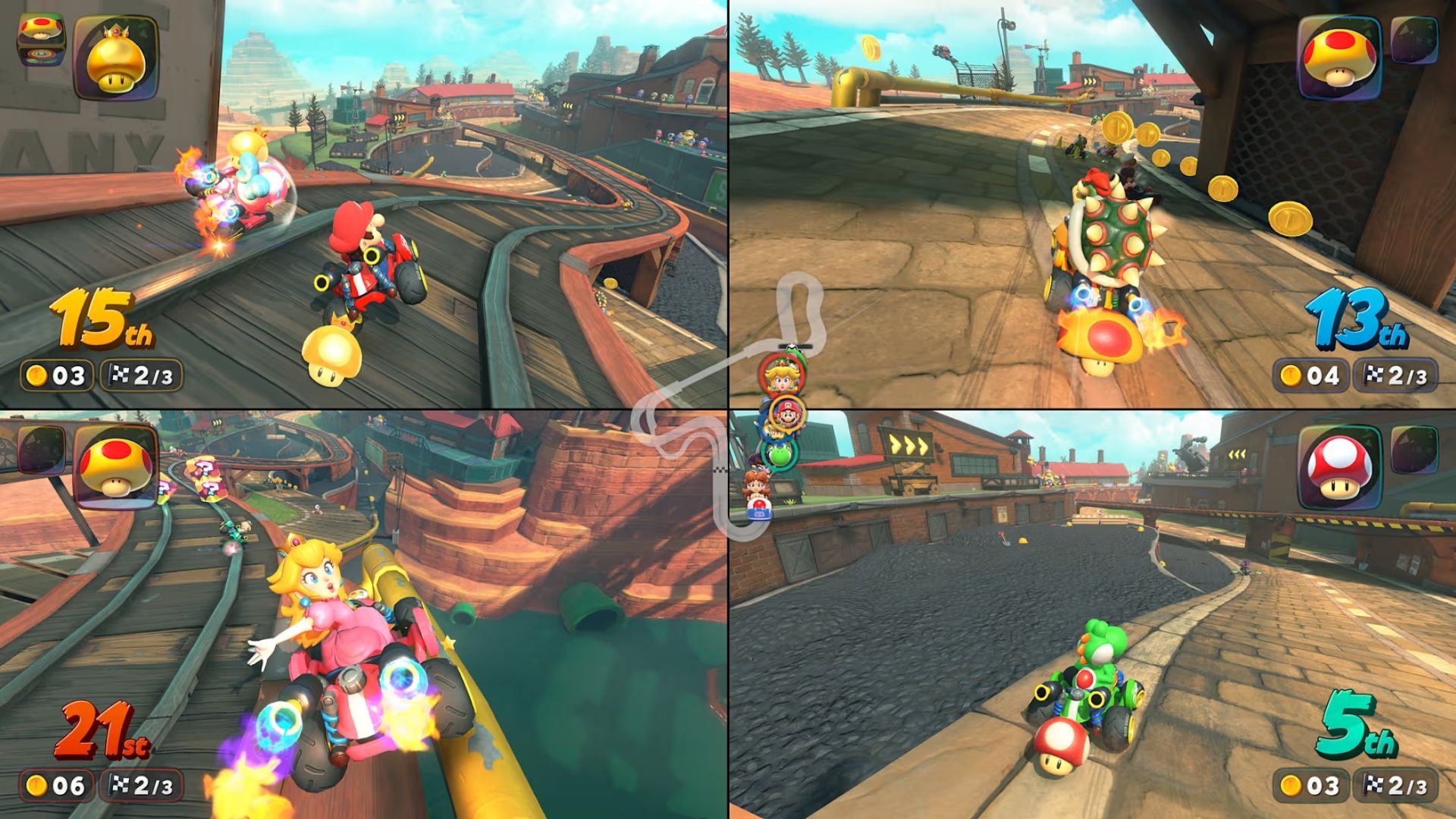 Mario Kart World: 10 Fastest Kart Build Combos to Speed By the ...