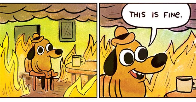 Artist K.C. Green Returns to "This is Fine" Dog Comic, but with a Twist