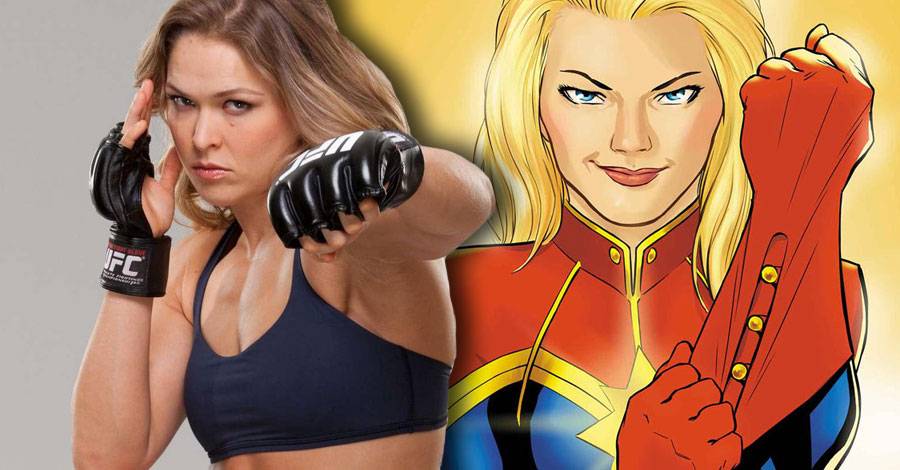 Ronda Rousey IS Captain Marvel (In Fan Art She Shared)