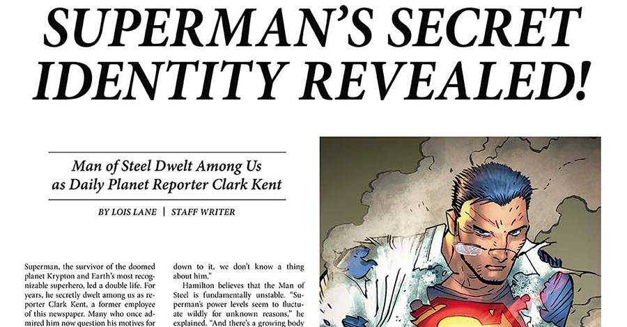 Daily Planet Article Outing Superman As Clark Kent Arrives Online