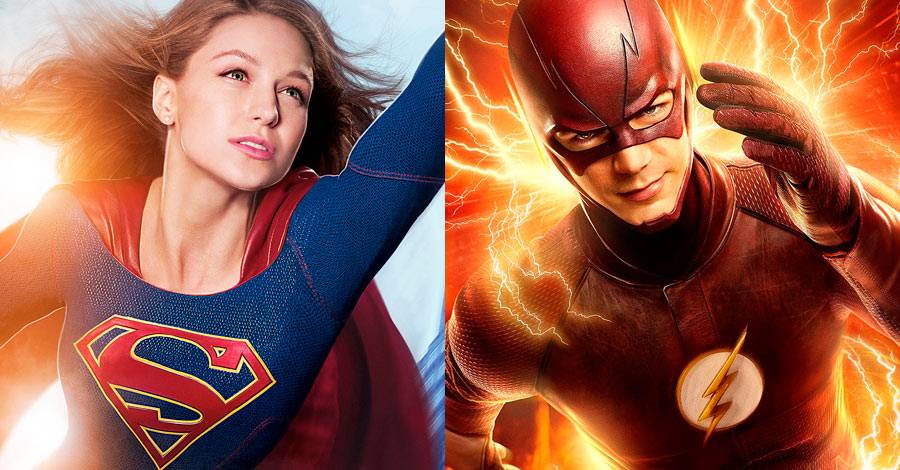 LOOK: "Supergirl" & "The Flash" Join Forces in New Behind-the-Scenes Photo