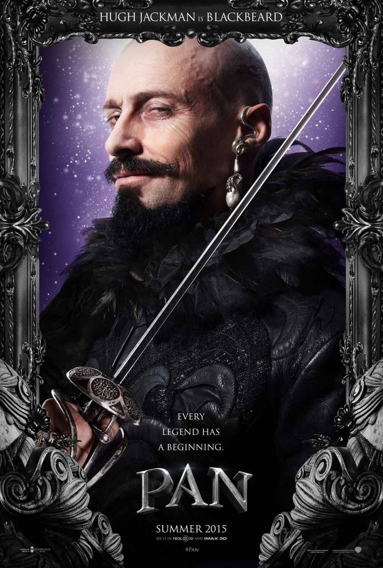 New 'Pan' Character Posters Unleash Hugh Jackman's Wicked Smile