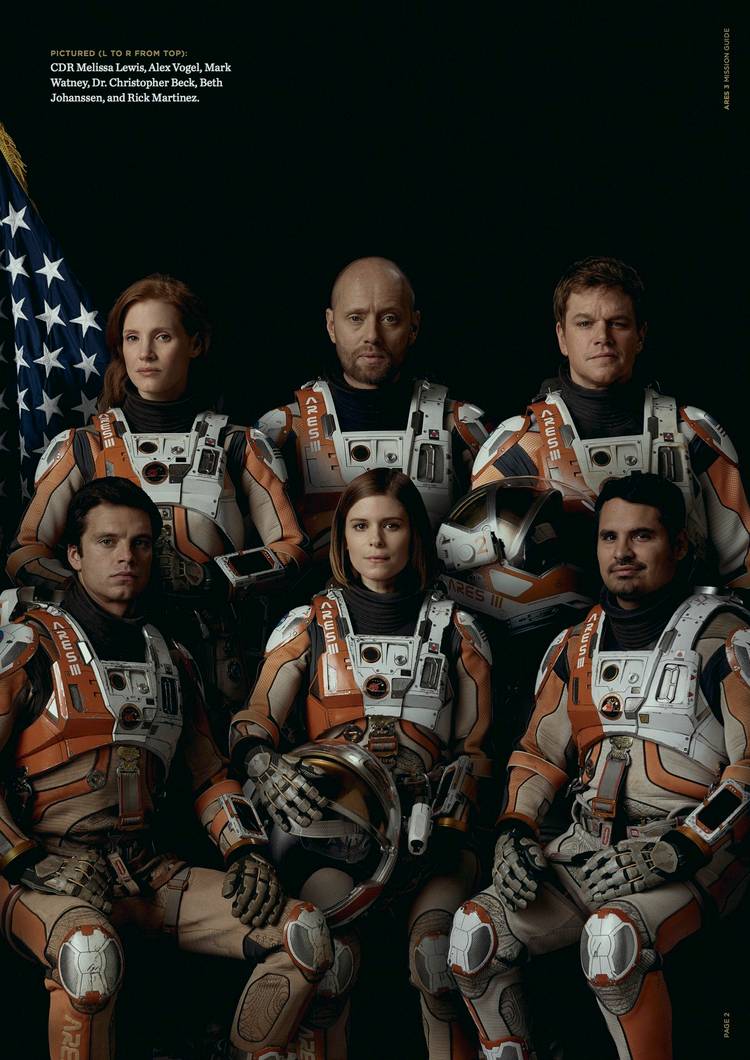 Meet the Crew of the Ares 3 in 'The Martian' Mission Guide